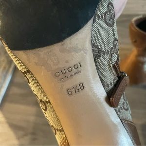 Gucci | Shoes | Vintage Gucci Monogram Boots High Heels | Poshmark